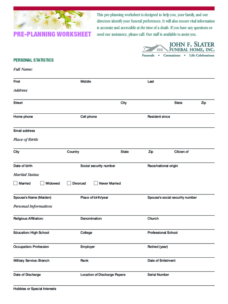 Fillable Online Choosing the Right Funeral At-Need Services - Hartford ...