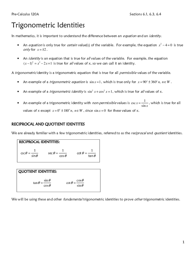 Fillable Online trigonometry grade 11 worksheets Fax Email Print ...