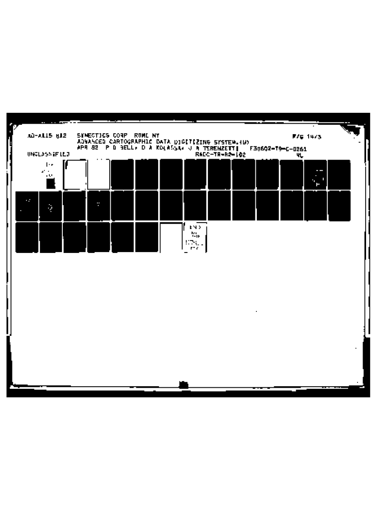 Fillable Online Advanced Cartographic Data Digitizing System.. This ...
