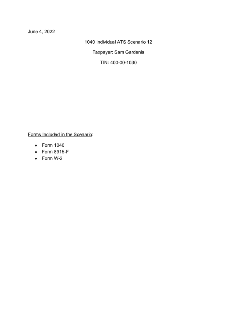 Fillable Online Summary Page Scenario 12 -03032022 Fax Email Print ...