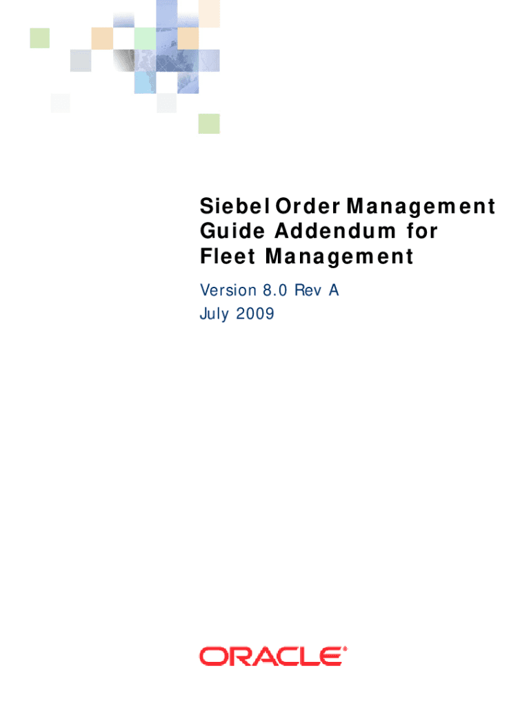 Fillable Online Order Management Guide Addendum for Fleet Management ...