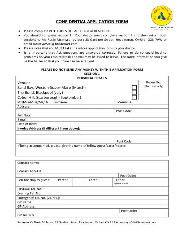 Fillable Online Please complete BOTH SIDES OF EACH PAGE in BLACK INK Fax Email Print - pdfFiller