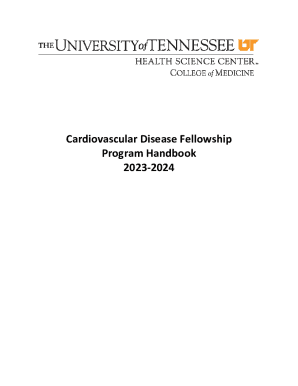 Fillable Online Cardiovascular Disease Fellowship Program Policy Manual Fax Email Print - pdfFiller