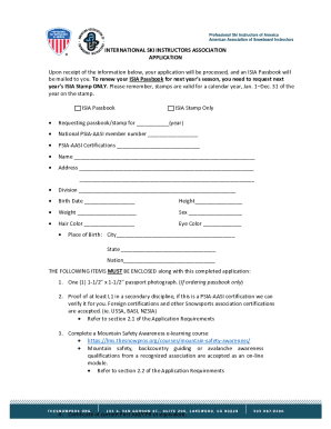 Fillable Online Rules for issuing ISIA stamps and cards Fax Email Print ...