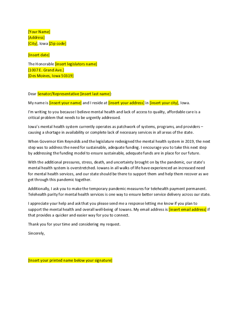 Fillable Online Sample Letters - UT Advocacy Fax Email Print - pdfFiller