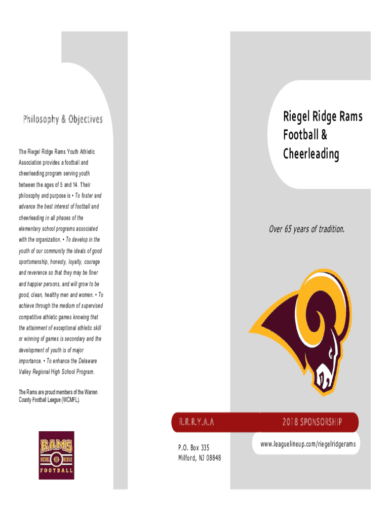 Fillable Online Riegel Ridge Rams donating trophies to The Arc of ...