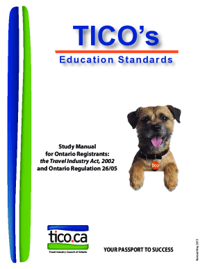 Fillable Online TICO To Launch New Study Manual For Certifications Fax ...