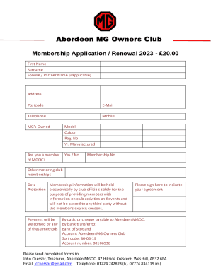 Fillable Online Membership Application / Renewal - Jotformpro Fax Email Print - pdfFiller