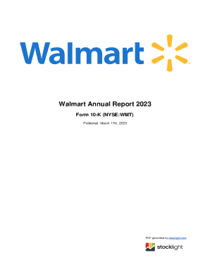 Fillable Online Walmart Inc. Annual Balance Sheet - WMT Fax Email Print ...