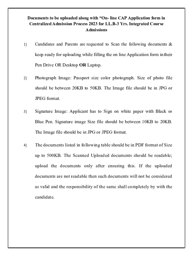 Fillable Online Procedure of MHT CET CAP Form Filling 2023 Fax Email ...