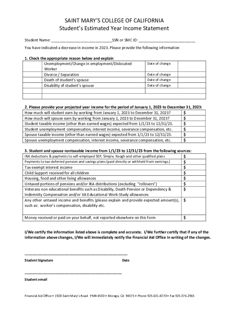 Fillable Online Financial Aid Policies, Procedures, Forms Fax Email ...