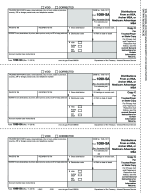 Fillable Online Federal Form 1099-Sa Instructions Fax Email Print ...