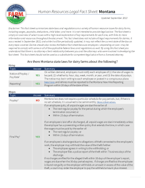 Fillable Online Human Resources Legal Fact Sheet: Ohio Fax Email Print ...