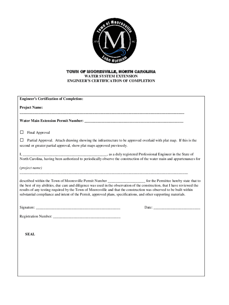 Fillable Online town of mooresville land development design standards Fax Email Print - pdfFiller