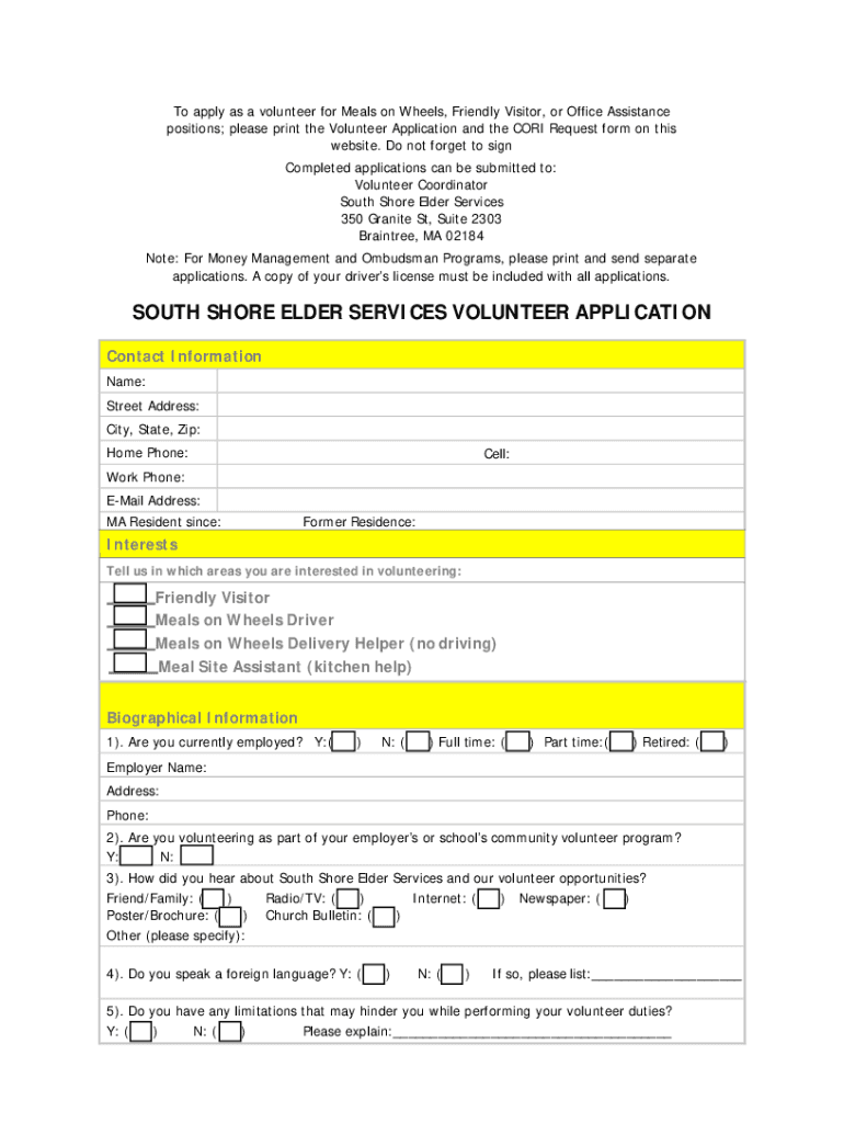 Fillable Online Request CORI as an organization Fax Email Print - pdfFiller