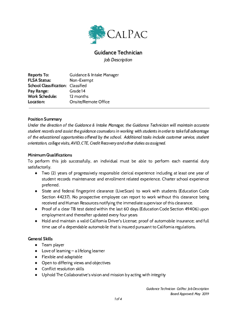 Fillable Online national guard position description Fax Email Print ...