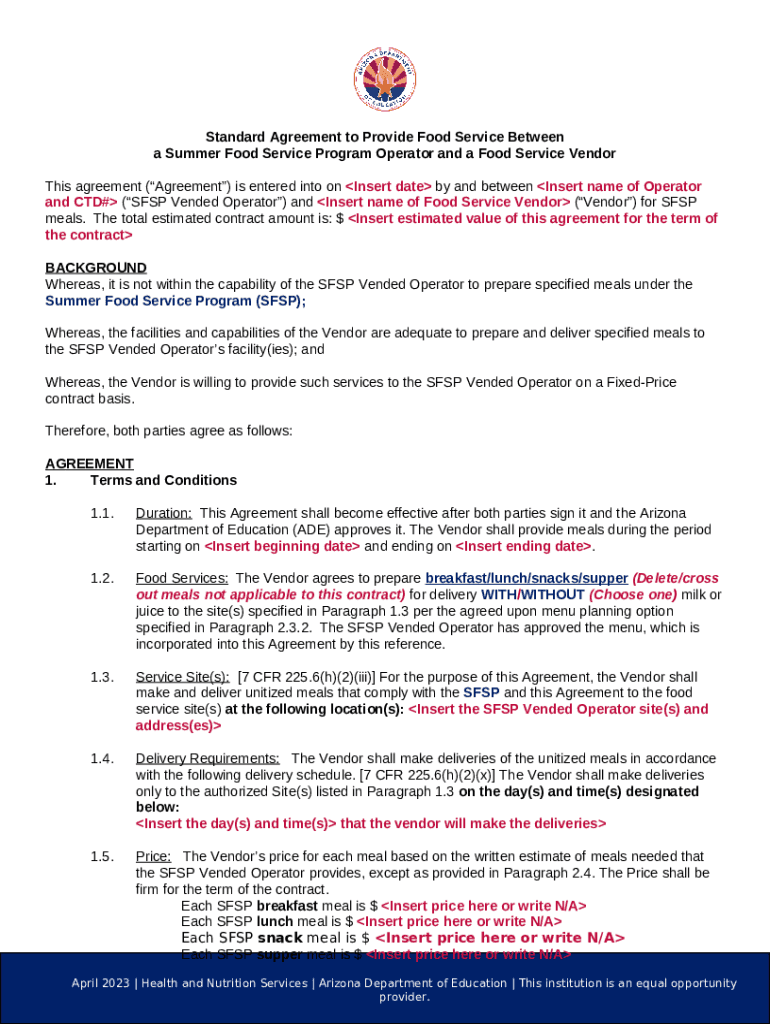 Request for Proposals EIPG Primary Vendor RFP Doc Template | pdfFiller