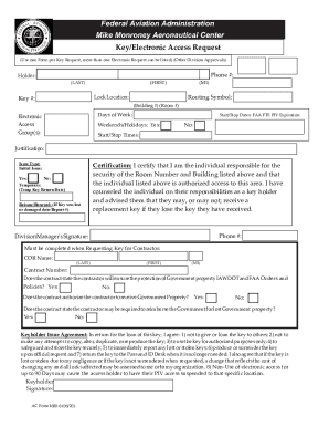 Fillable Online MMAC Key and Electronic Access Form. Key and Electronic Access Form Fax Email ...