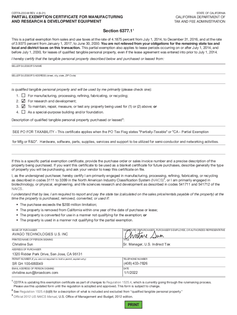 Fillable Online CDTFA-230-MC REV - Fill and Sign Printable Template ...