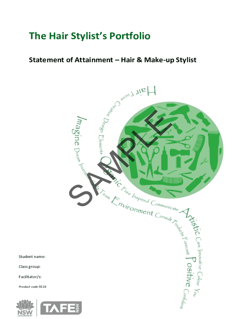 Fillable Online Hair Stylist Portfolio Presentation Template - Google ...