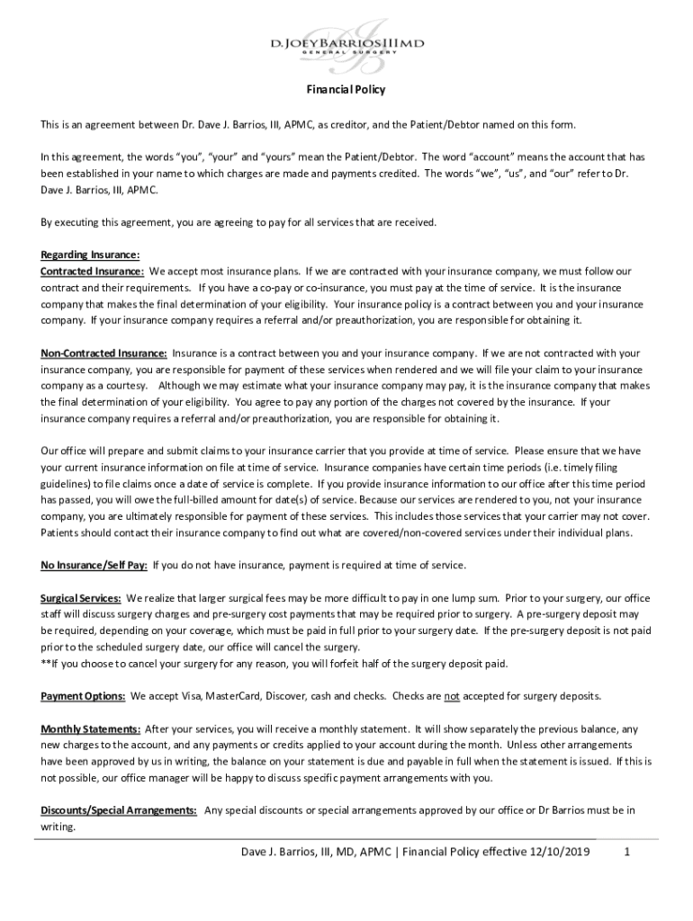 Fillable Online Patient Forms - Joey Barrios MD Fax Email Print - pdfFiller