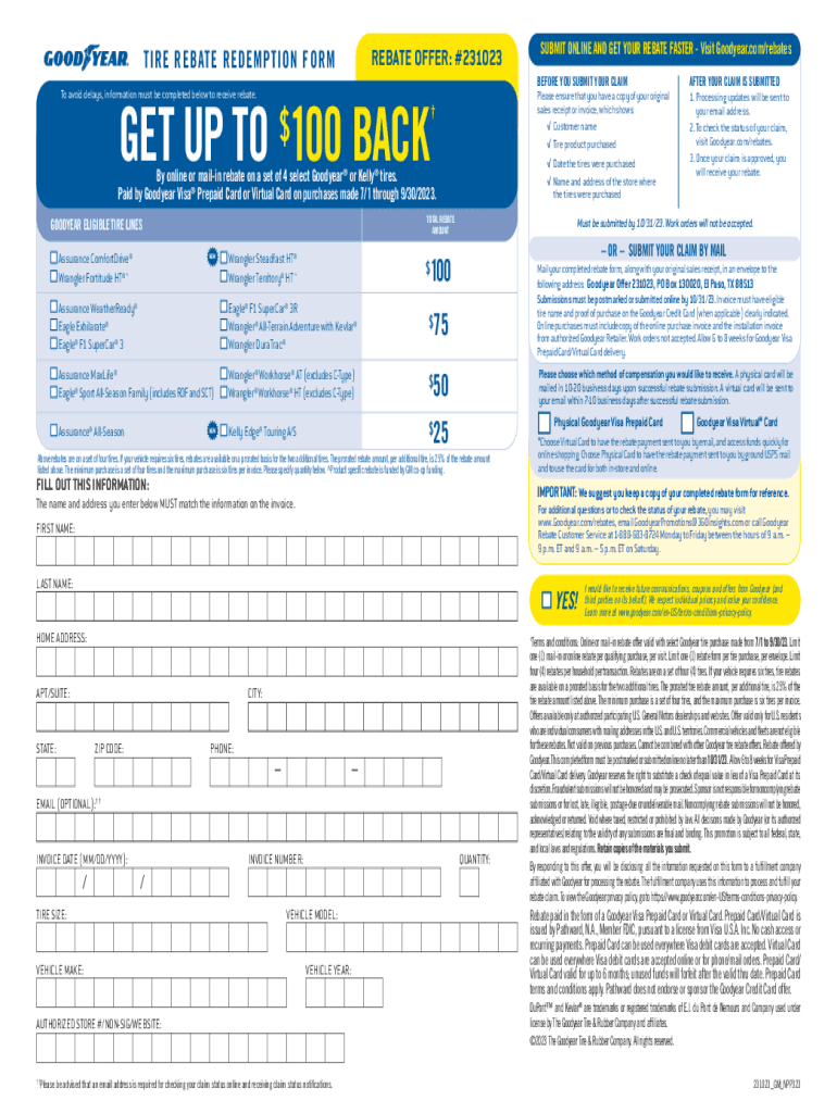 Fillable Online GET UP TO $100 BACK Fax Email Print - pdfFiller