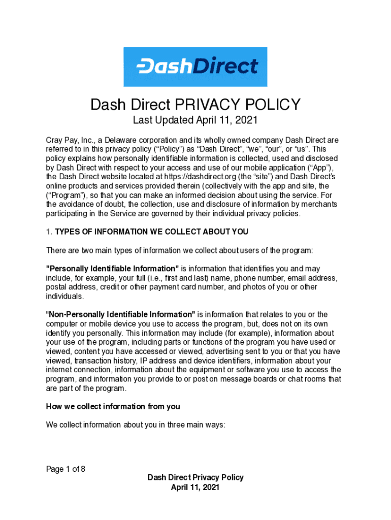 Fillable Online DasherDirect, by Payfare - Apps on Google Play Fax ...