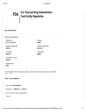 Fillable Online What You Need to Know About Registration of Food ...