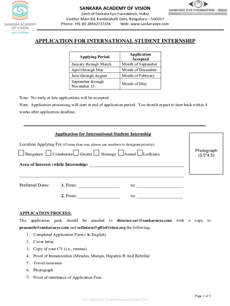 Fillable Online Application for International Student Internship Fax ...