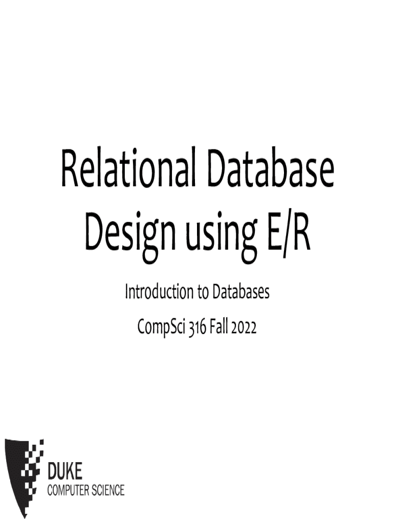 Fillable Online Intro To Databases Hw 3 Er Diagrams And Sql Fax Email Print Pdffiller