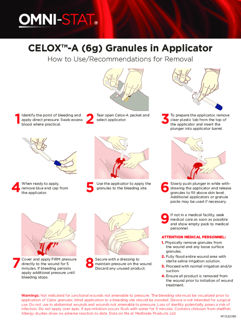 Fillable Online How does Celox work to stop bleeding? and other FAQ Fax ...