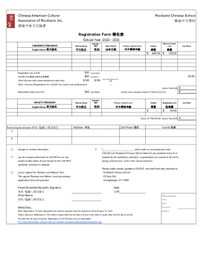Fillable Online Registration form - Template Fax Email Print - pdfFiller