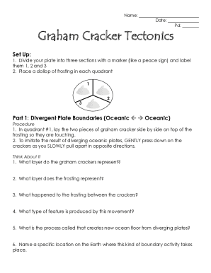Fillable Online Graham Cracker Plate Tectonics Fax Email Print - pdfFiller