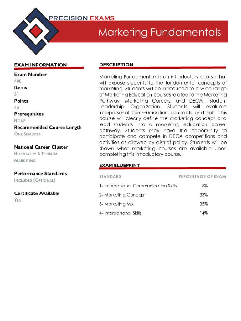 Fillable Online Introduction to Marketing: Fundamentals Fax Email Print - pdfFiller