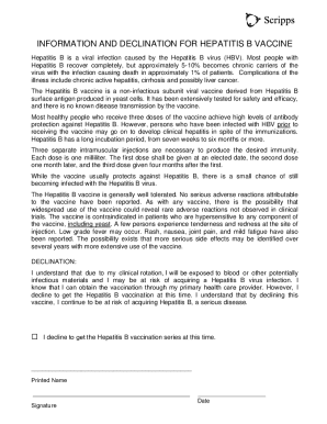 Fillable Online A Look at Each Vaccine: Hepatitis B Vaccine Fax Email ...