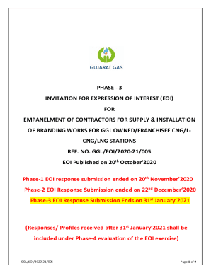 Fillable Online 3 invitation for expression of interest (eoi) for empanelment ... Fax Email ...