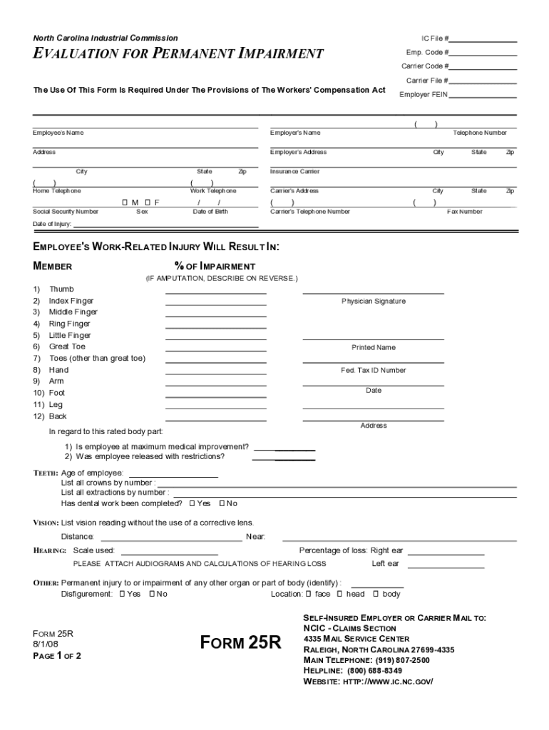 Fillable Online Form 25R. Medical Fax Email Print - pdfFiller