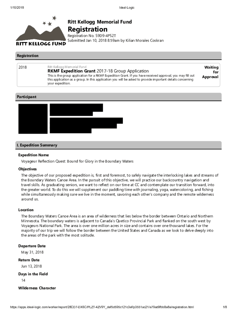 Fillable Online Expedition and Proposal Information Fax Email Print ...
