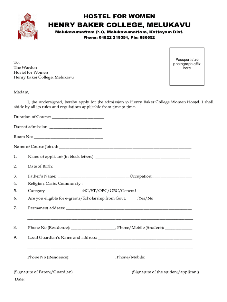 Fillable Online Robin Ninan - Student - Henry Baker College, Melukavu, ... Fax Email Print ...