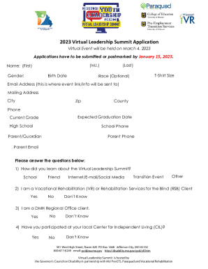 Fillable Online disability mo VIRTUAL LEADERSHIP SUMMIT - Missouri ...