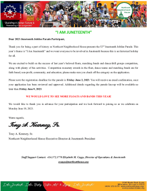 Fillable Online I AM JUNETEENTH Fax Email Print - pdfFiller