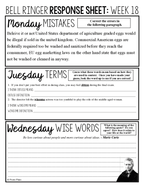 Fillable Online blogs 4j lane Do Now for English.pdf - Bell Ringer ...