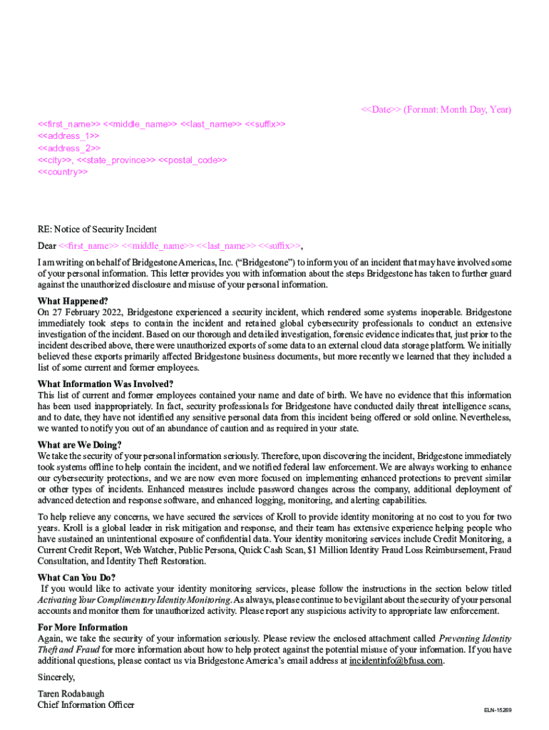 Fillable Online AJG - DE Supplemental Notice of Data Event Fax Email ...