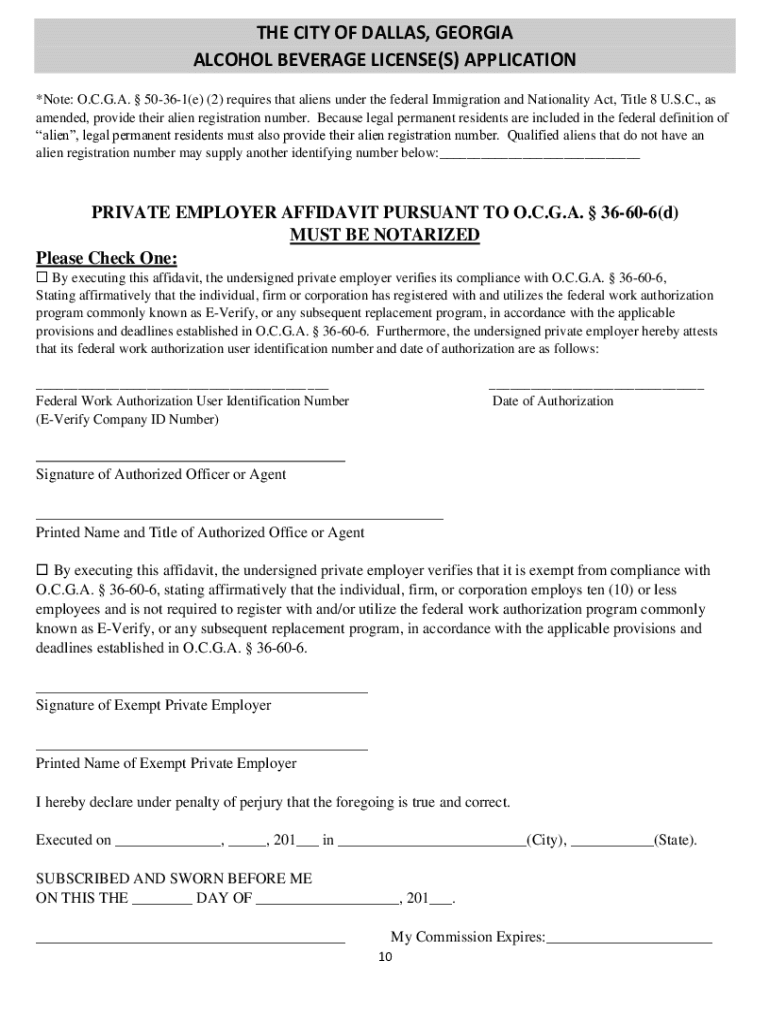 Fillable Online THE CITY OF DALLAS, GEORGIA Fax Email Print - pdfFiller