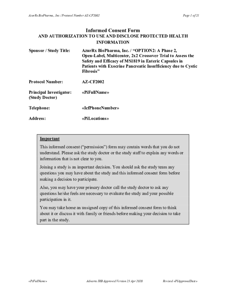 Fillable Online AZ-CF2002 Master ICF template Fax Email Print - pdfFiller