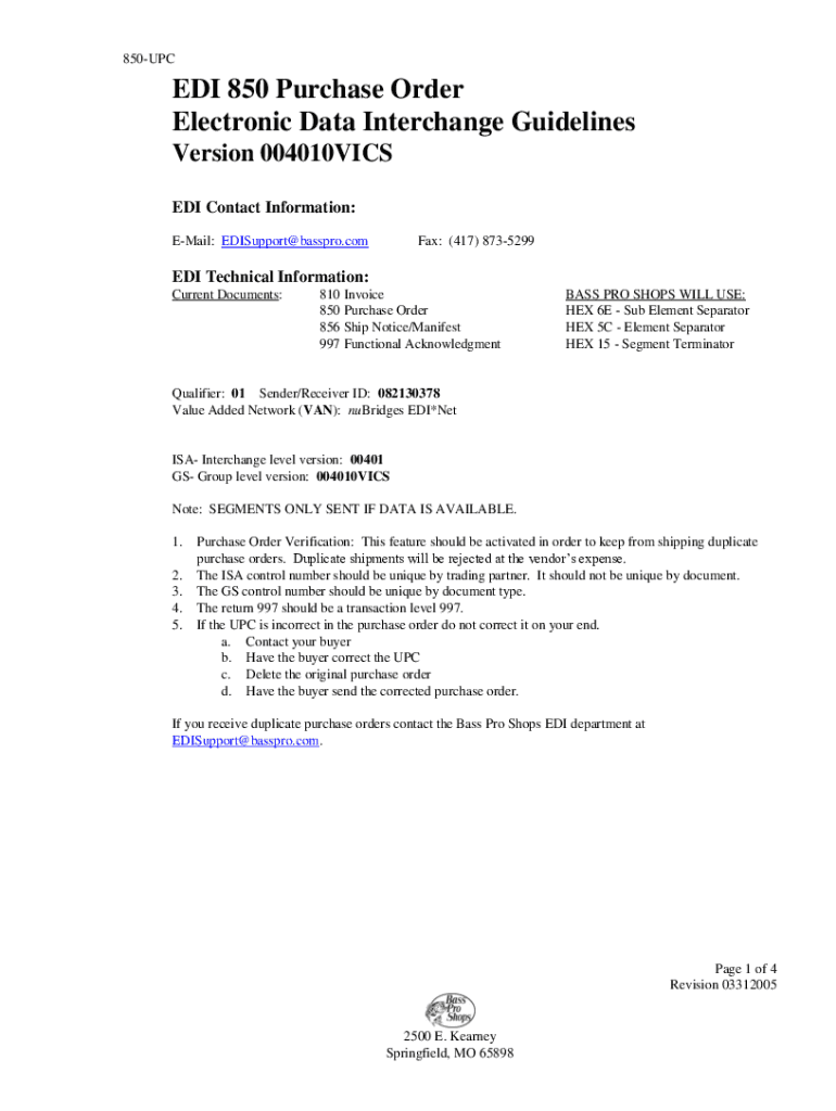 Fillable Online EDI 850 856 810 997: What You Need to Know about Them ...