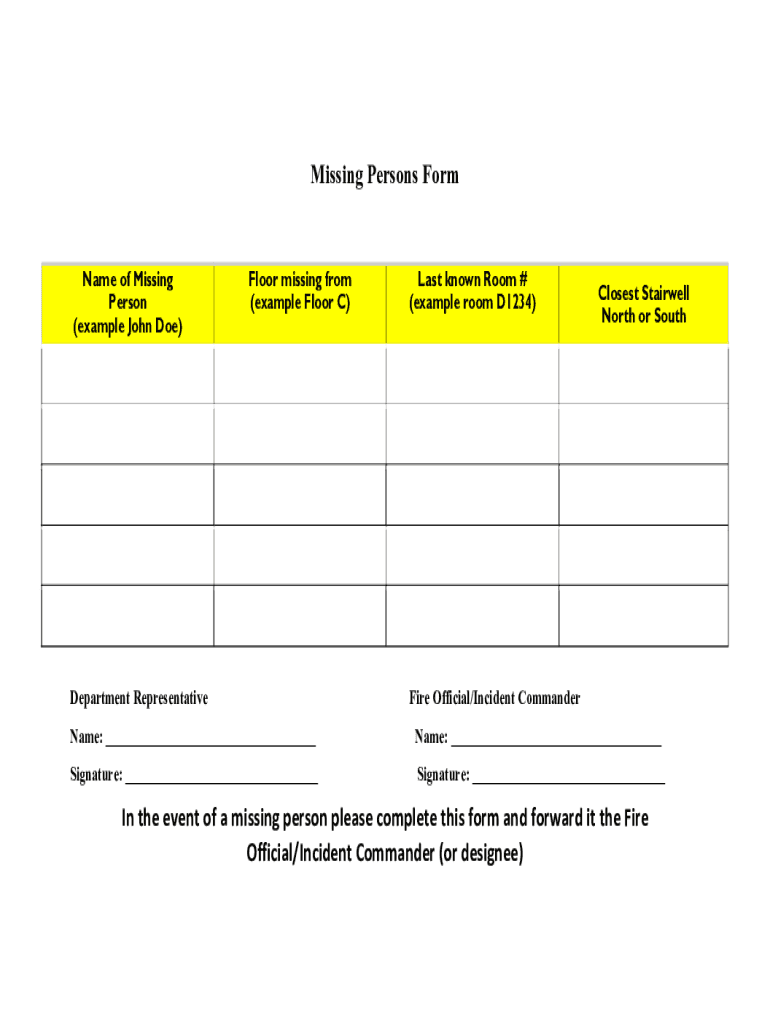 Fillable Online Missing Person Form.docx Fax Email Print - pdfFiller