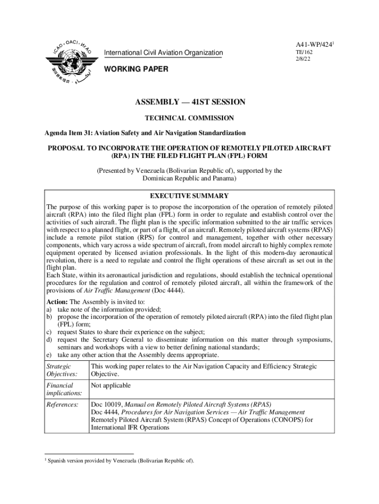 Fillable Online Proposal to incorporate the operation of remotely ...