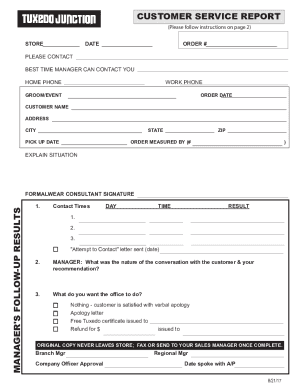 Fillable Online How May We Help You? Customer Service Form Fax Email ...