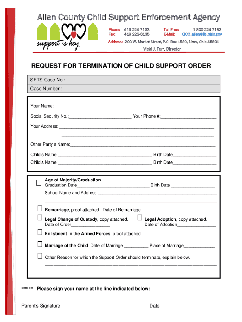 Fillable Online Request for an Administrative Review of the Child ...